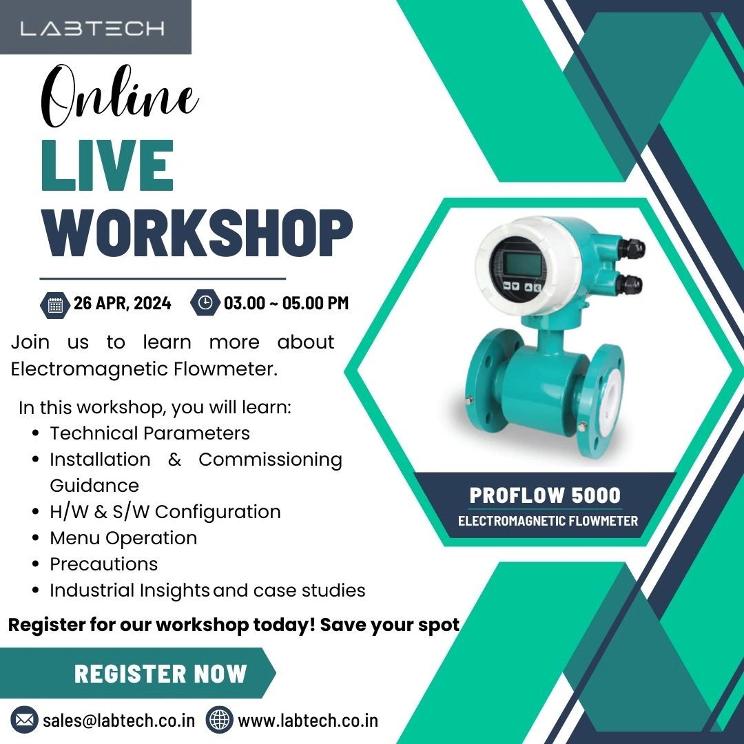 Join our Online Workshop on Electromagnetic Flowmeter